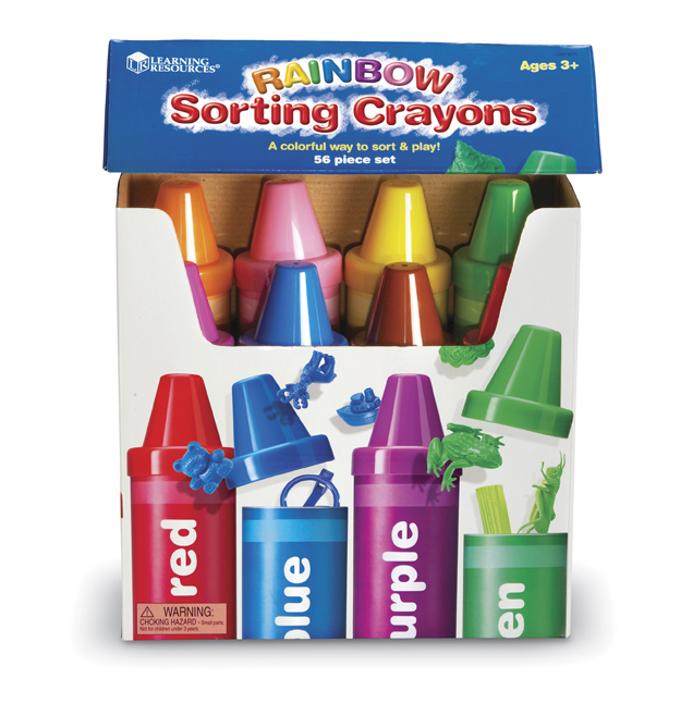 RAINBOW SORTING CRAYONS - LEARNING RESOURCES - Playwell Canada Toy ...