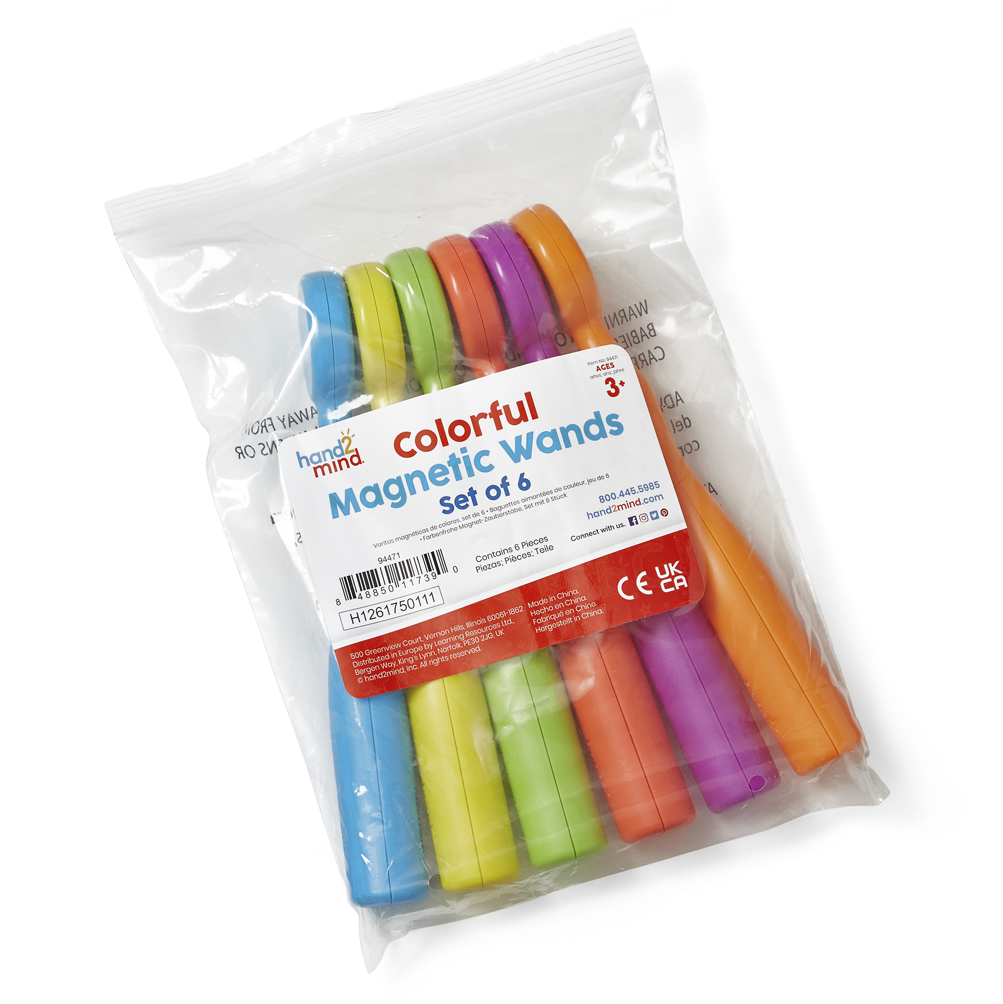 COLORFUL MAGNETIC WANDS, SET OF 6 - HAND 2 MIND - Playwell Canada Toy ...