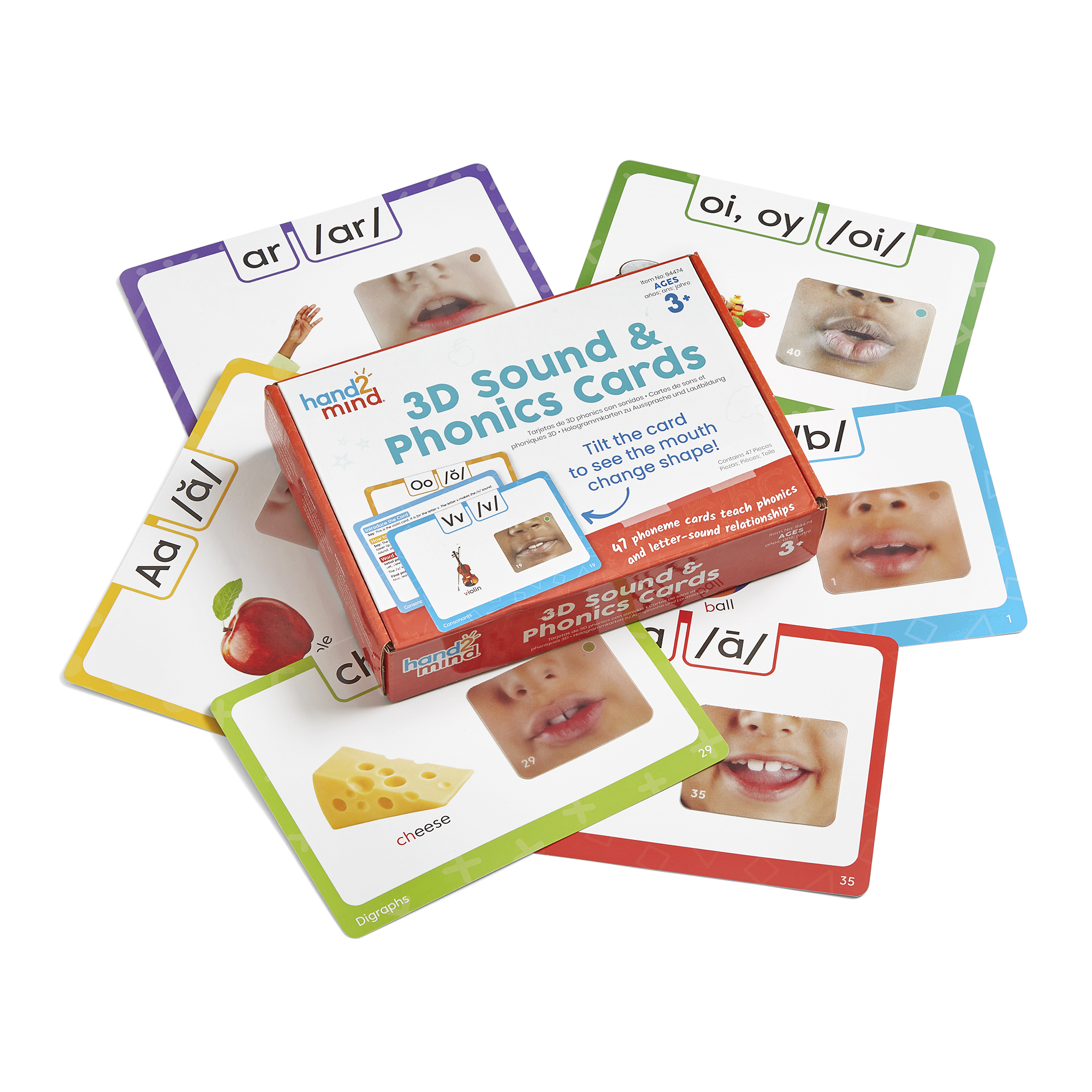 3D SOUND AND PHONICS CARDS - HAND 2 MIND - Playwell Canada Toy Distributor