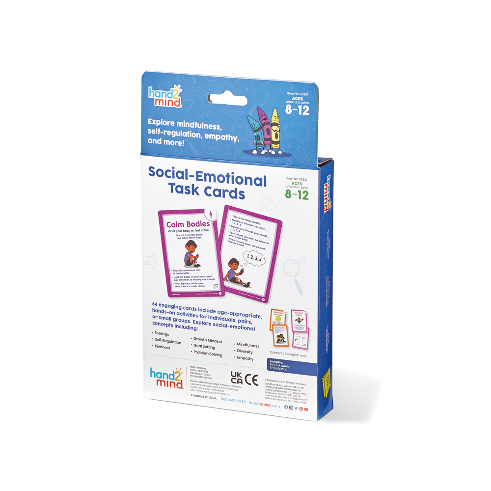 SOCIAL-EMOTIONAL TASK CARDS - HAND 2 MIND - Playwell Canada Toy Distributor