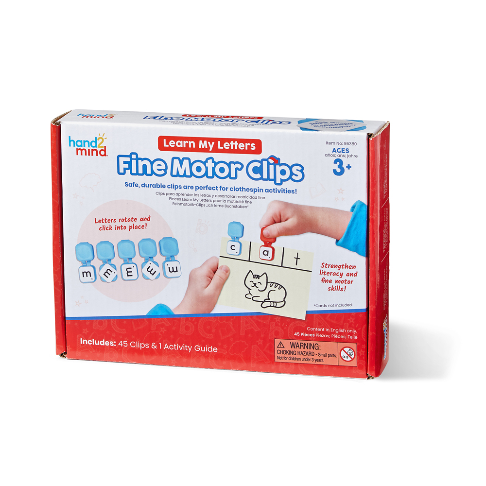 LEARN MY LETTERS FINE MOTOR CLIPS - HAND 2 MIND - Playwell Canada Toy ...