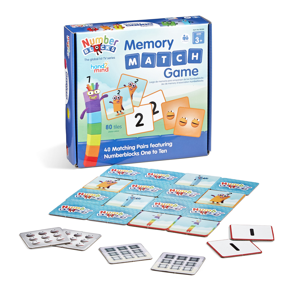 NUMBERBLOCKS MEMORY MATCH GAME - HAND 2 MIND - Playwell Canada Toy ...