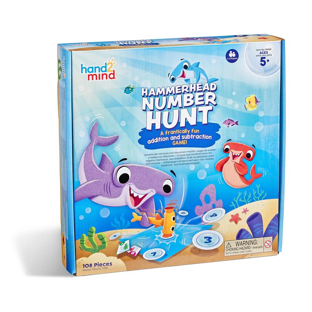 HAMMERHEAD NUMBER HUNT - HAND 2 MIND - Playwell Canada Toy Distributor
