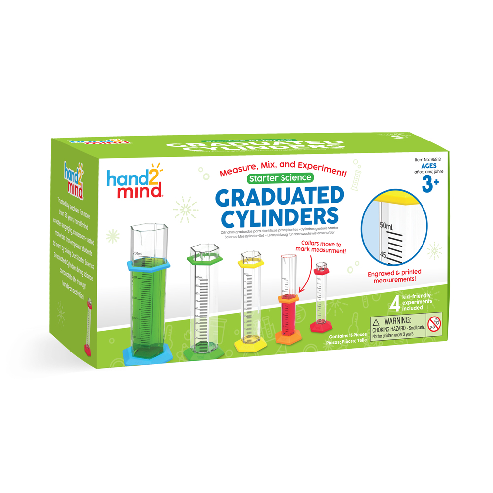 STARTER SCIENCE GRADUATED CYLINDERS - HAND 2 MIND - Playwell Canada Toy ...