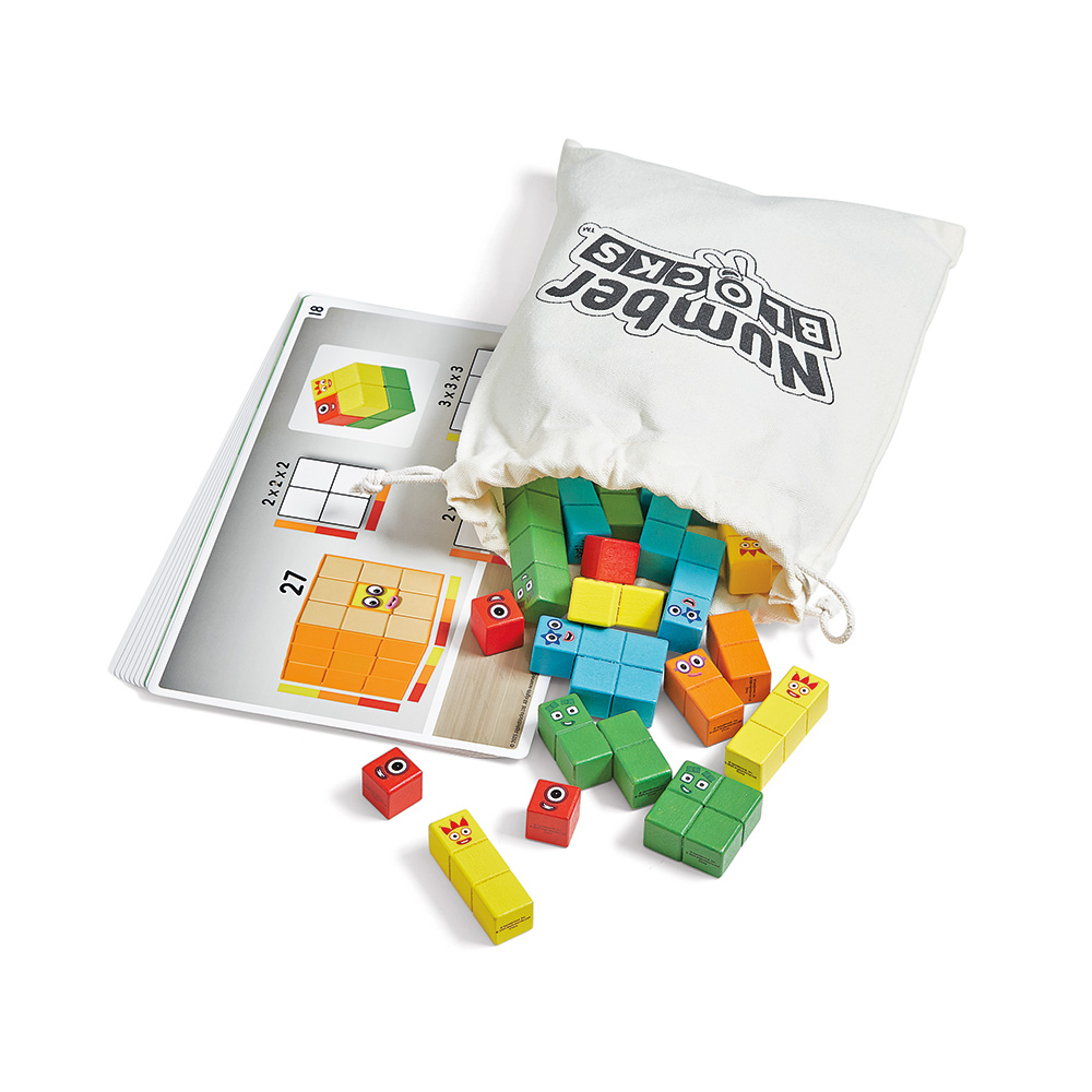 NUMBERBLOCKS WOODEN BUILDING BLOCKS ACTIVITY SET - HAND 2 MIND ...