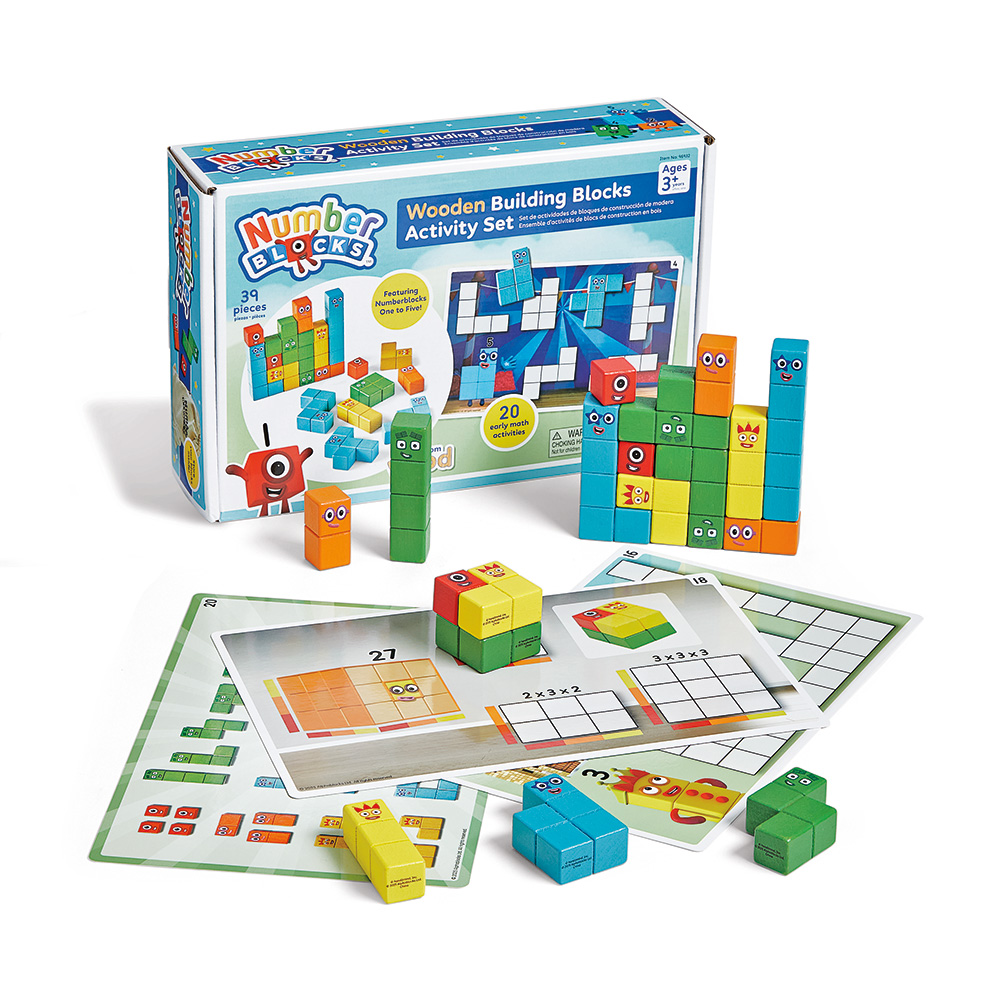 NUMBERBLOCKS WOODEN BUILDING BLOCKS ACTIVITY SET - HAND 2 MIND ...