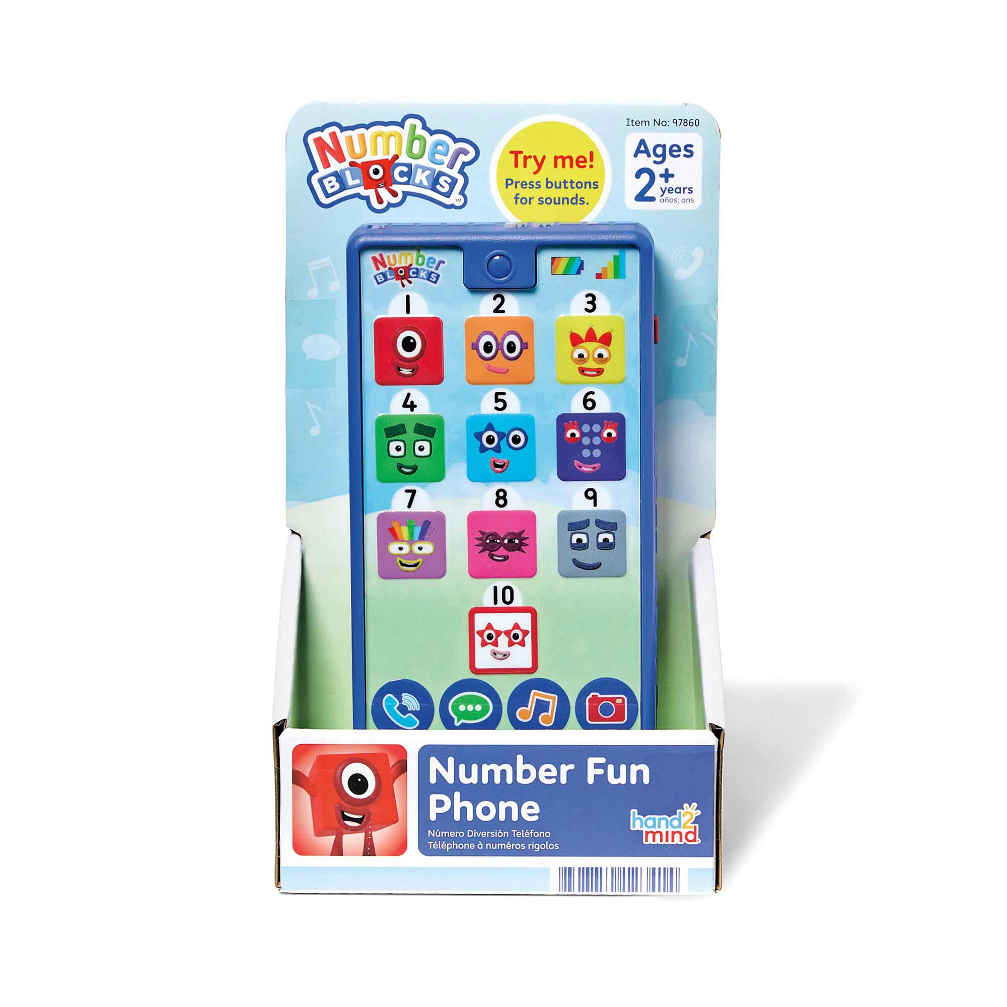 NUMBERBLOCKS LET'S LEARN PHONE - HAND 2 MIND - Playwell Canada Toy ...