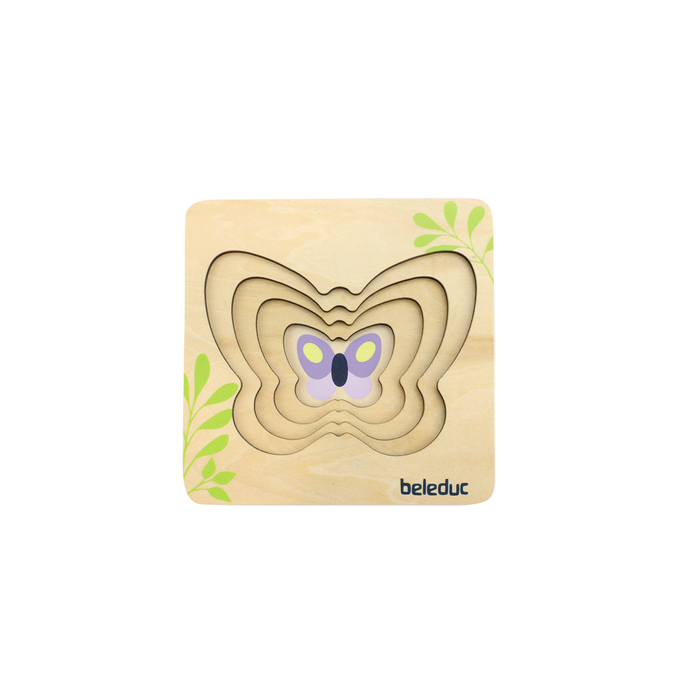 LAYER PUZZLE "BUTTERFLY" - BELEDUC - Playwell Canada Toy Distributor