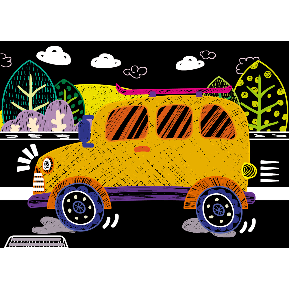 MINI SCRATCH BOOK - CARS - AVENIR - Playwell Canada Toy Distributor