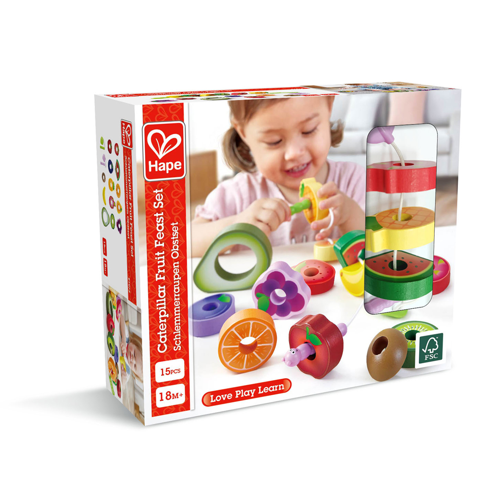 CATERPILLAR FRUIT FEAST SET - HAPE - Playwell Canada Toy Distributor