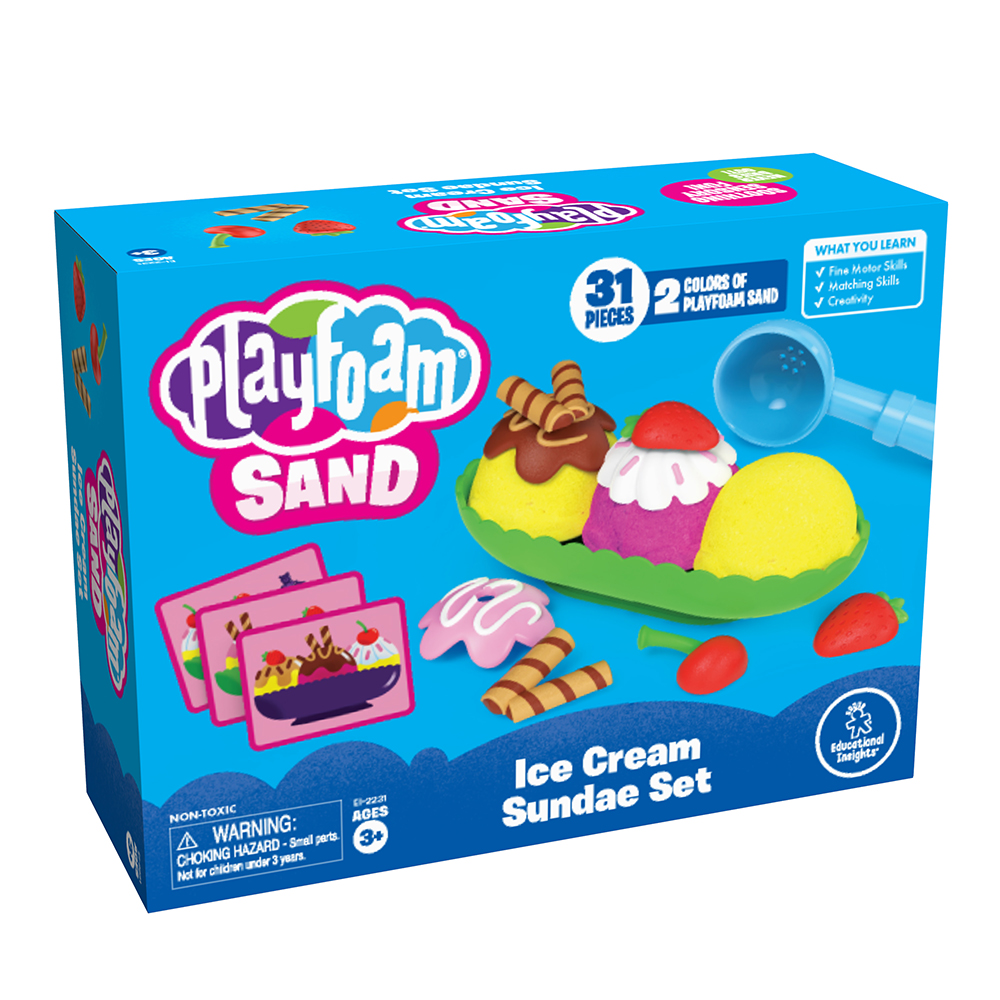 PLAYFOAM SAND ICE CREAM SUNDAE SET - EDUCATIONAL INSIGHTS - Playwell ...