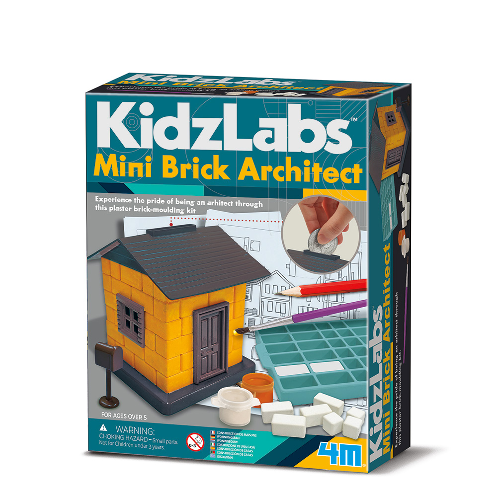 KIDZLABS MINI BRICK ARCHITECT - 4M - Playwell Canada Toy Distributor