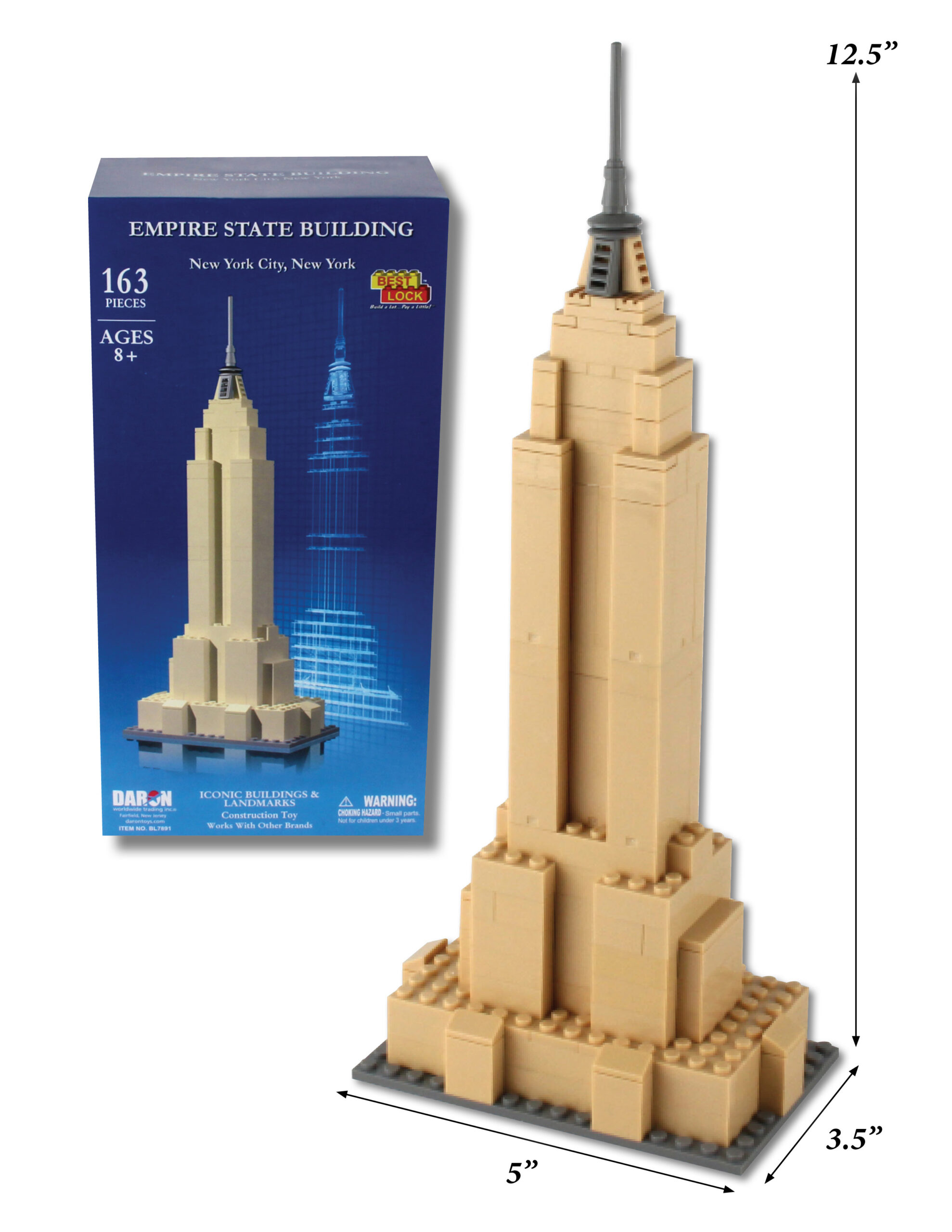 EMPIRE STATE BLDG. 163PC. CONSTRUCTION SET - DARON - Playwell Canada ...