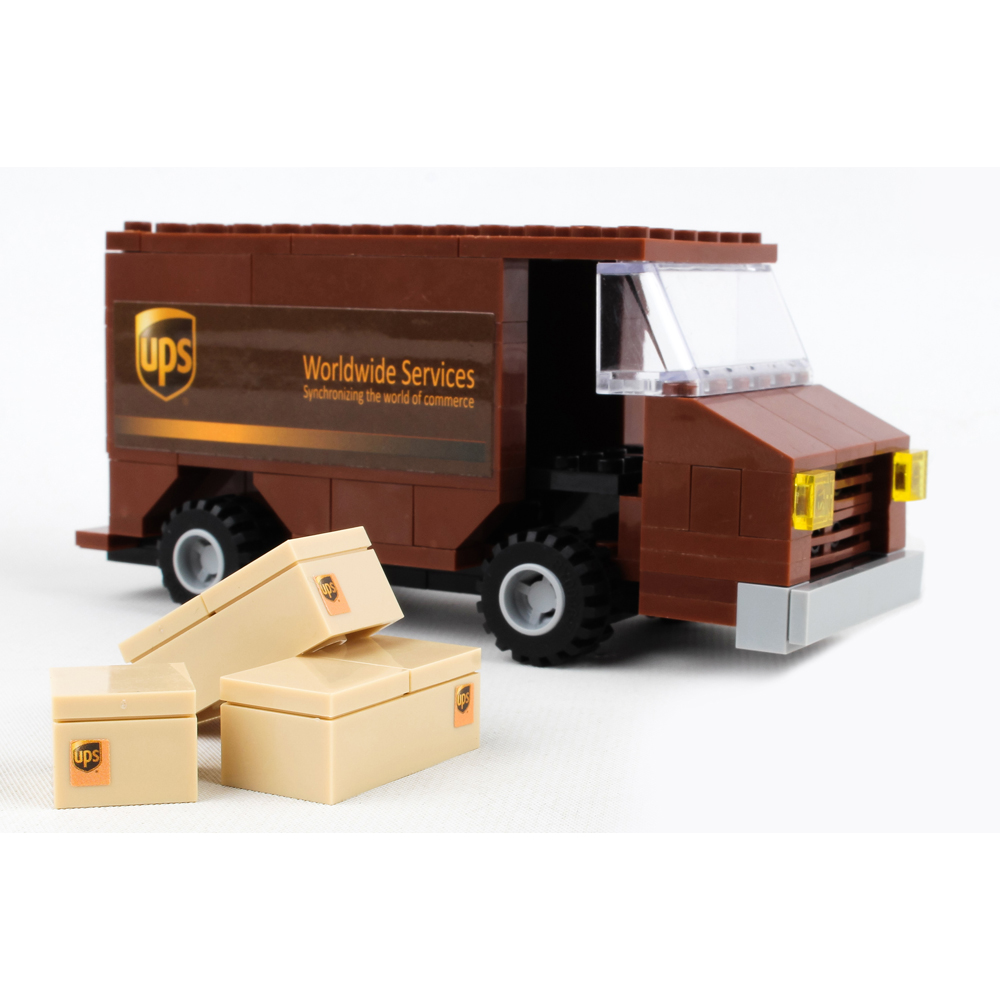 UPS 111PC. PACKAGE CAR CONSTRUCTION TOY - DARON - Playwell Canada Toy ...