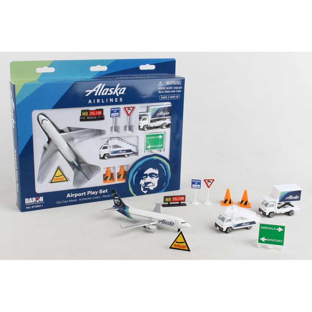 ALASKA AIRLINES AIRPORT PLAY SET NEW LIVERY - DARON - Playwell Canada ...