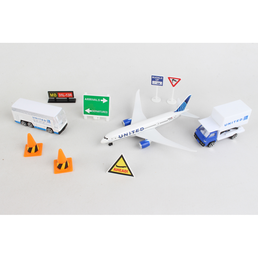 UNITED AIRLINES PLAYSET - DARON - Playwell Canada Toy Distributor