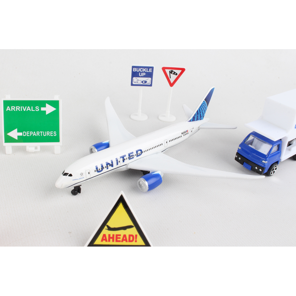 UNITED AIRLINES PLAYSET - DARON - Playwell Canada Toy Distributor