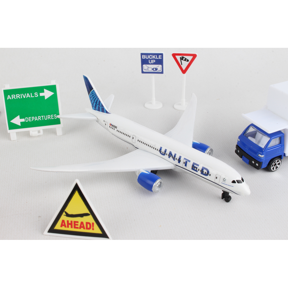 UNITED AIRLINES PLAYSET - DARON - Playwell Canada Toy Distributor