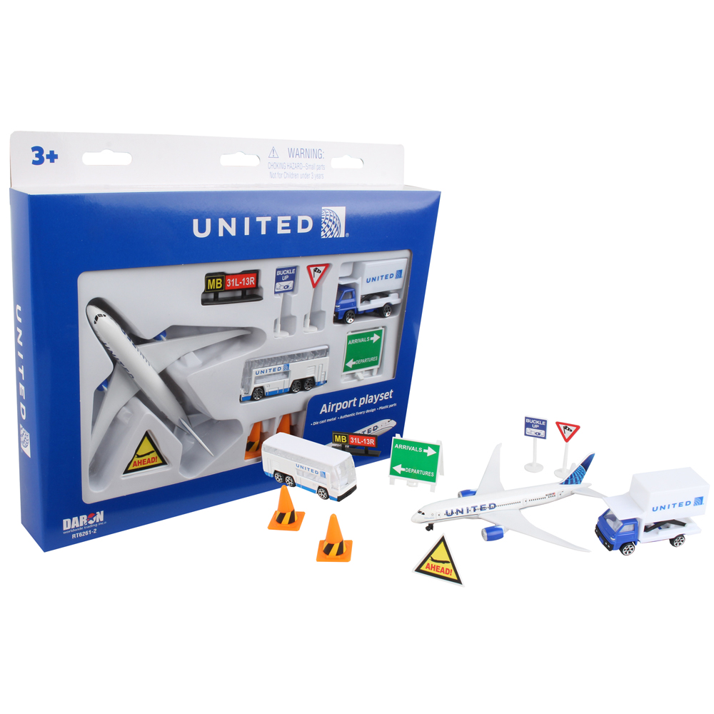 UNITED AIRLINES PLAYSET - DARON - Playwell Canada Toy Distributor