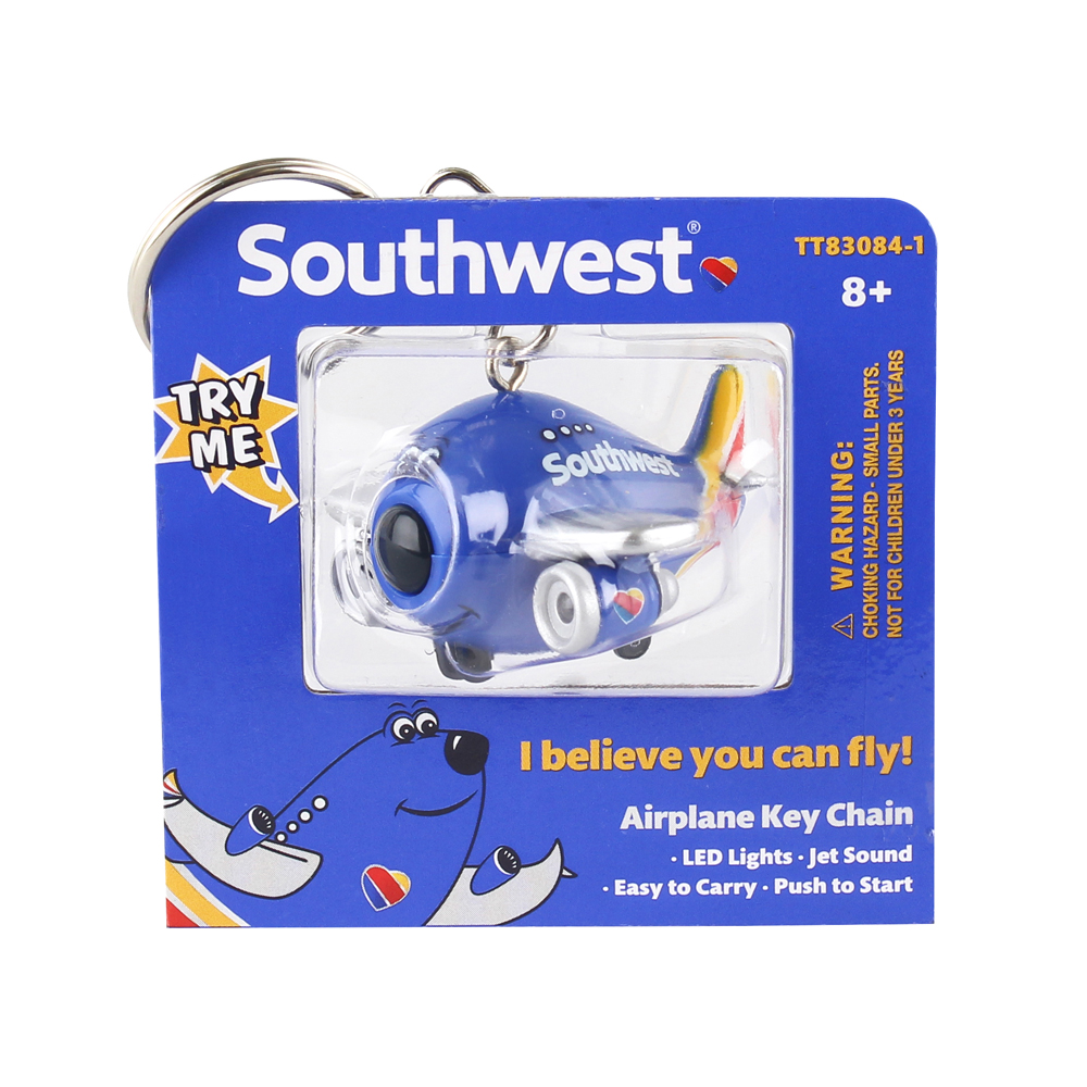SOUTHWEST AIRPLANE KEYCHAIN W/LIGHT & SOUND - DARON - Playwell Canada ...