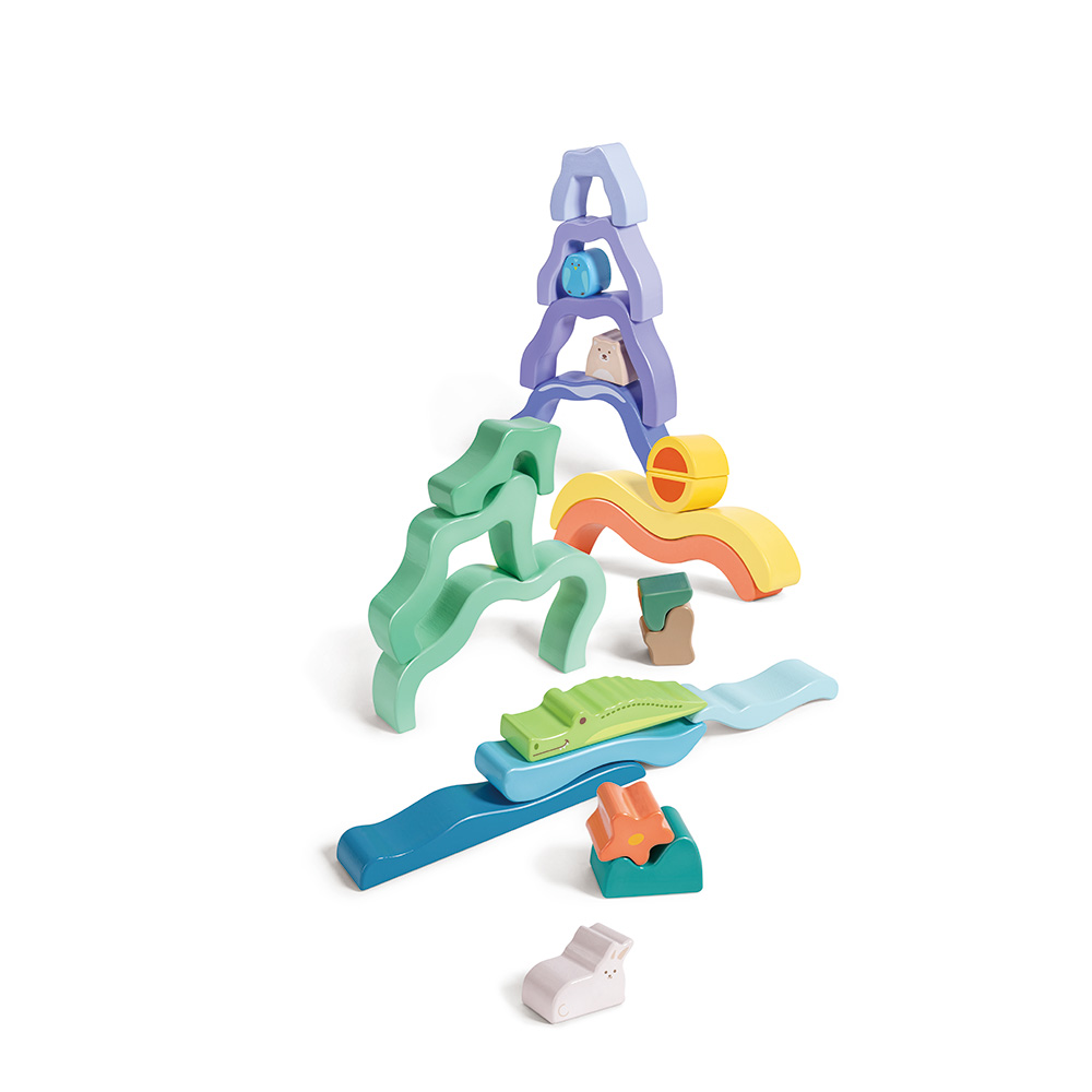 NATURE SCENE STACKING BLOCKS - HAPE - Playwell Canada Toy Distributor